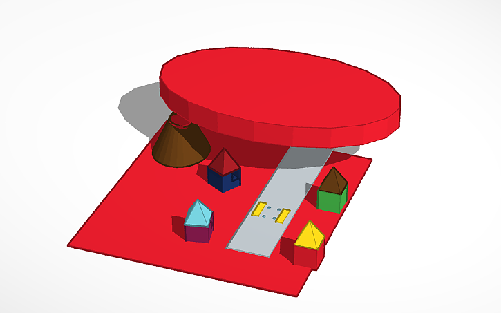 3D design lava village | Tinkercad