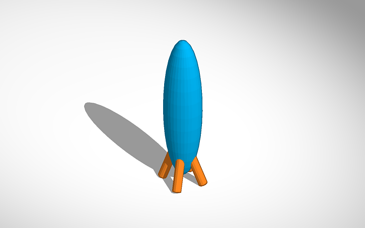 3D design raket | Tinkercad