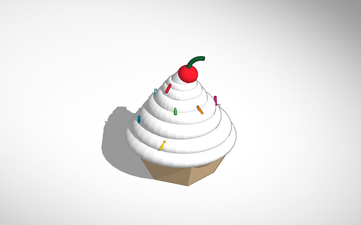 3D design Cupcake - Tinkercad