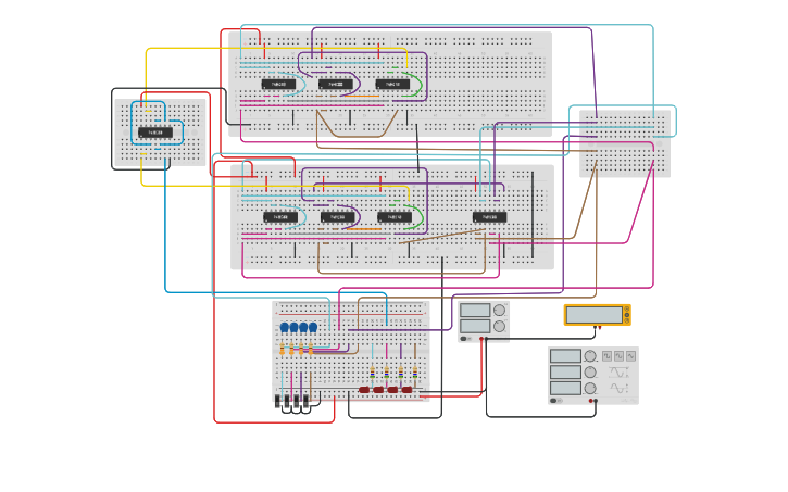 Circuit Design Exp3 Circuito Igualdade Tinkercad