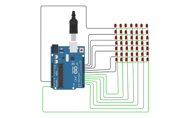 Circuit design heart - Tinkercad