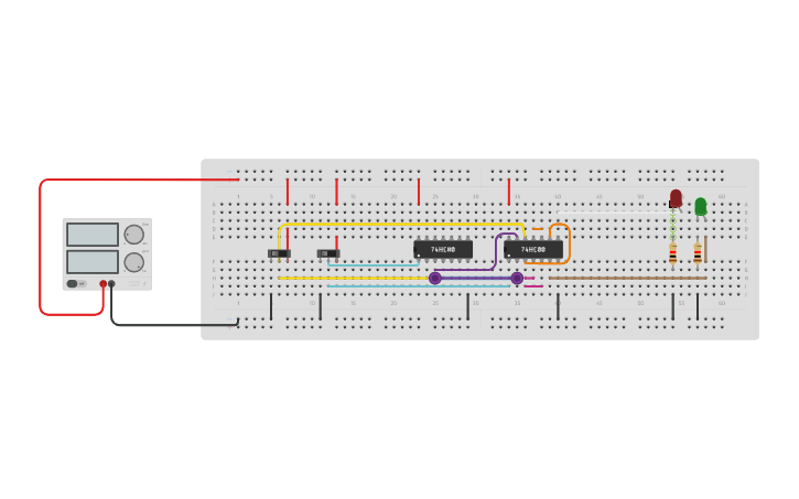Circuit design Half subtractor using nand gates | Tinkercad