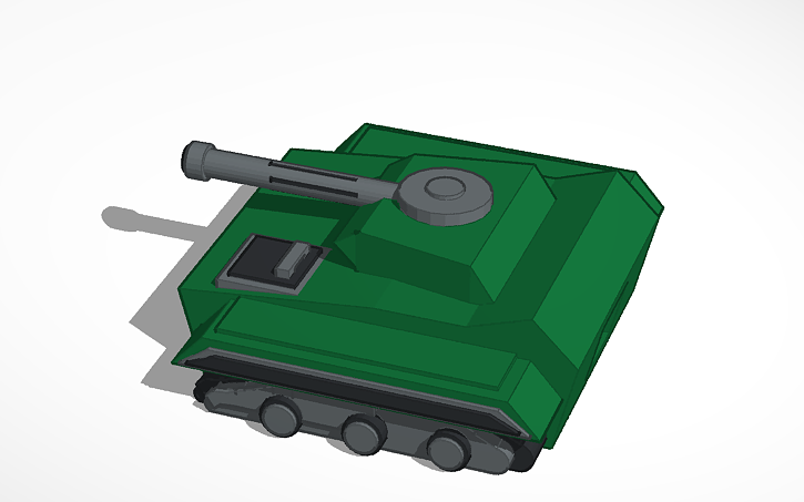 3D design tank - Tinkercad