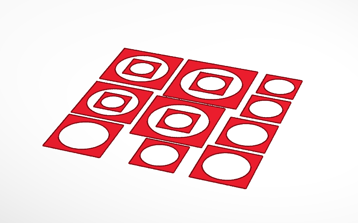 3D design Circle Stencil | Tinkercad