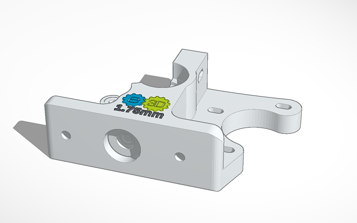 3D design 1.75mm E3D v6 Extruder ver03 rev06 - Tinkercad