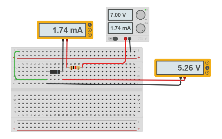 Circuit design ZENER DIODE - Tinkercad