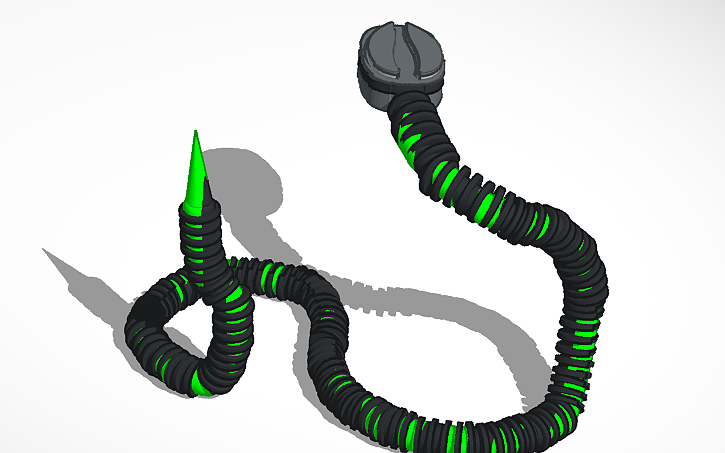 3D design Mechanical Snake - Tinkercad