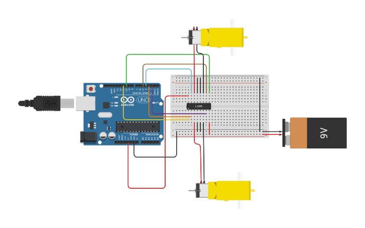 Circuit design Prática 7 | Tinkercad