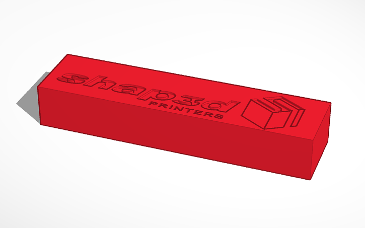 3D design SHAP3D Logo - Tinkercad