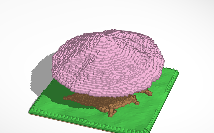 3D design Big Sakura Tree - Tinkercad