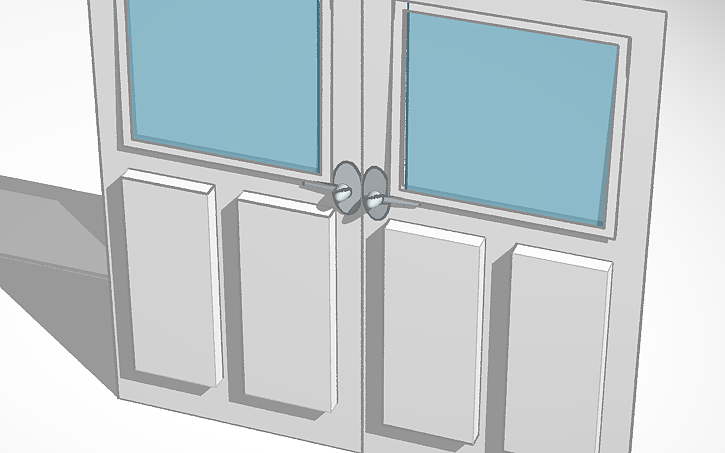 3D design Double Door - Tinkercad