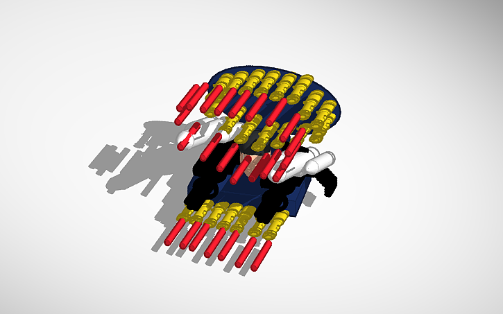 3D design max upgraded Flying Quad-Launcher Toilet - Tinkercad