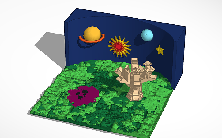 3D design terrain - Tinkercad