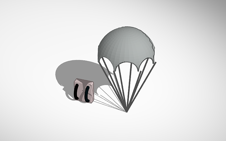 3D design parachute - Tinkercad
