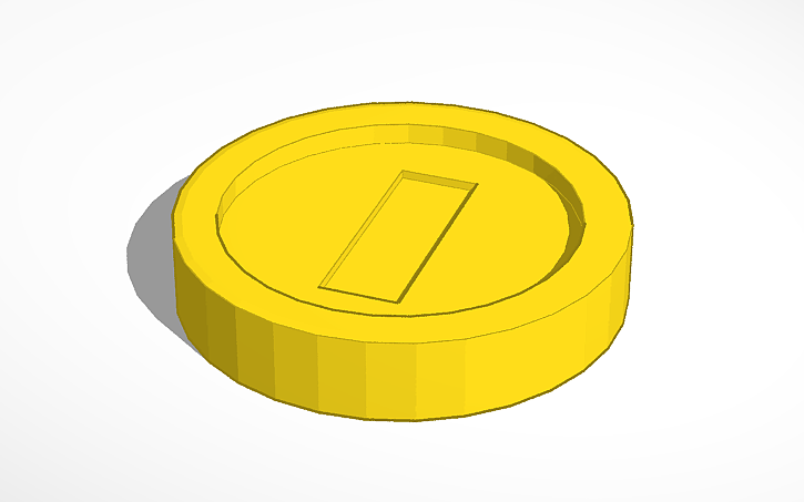 3D design coin - Tinkercad