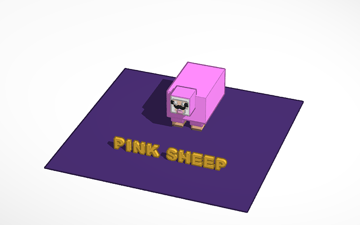 3D design Copy of Pink sheep | Tinkercad
