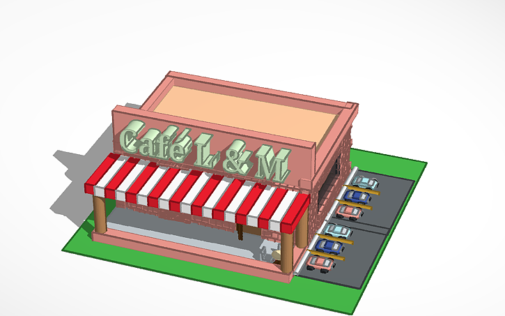 3D design Café L & M - Tinkercad
