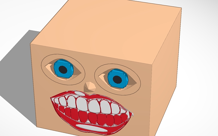3D design Scary cube - Tinkercad