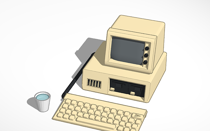 3D design IBM Pc Terminal - Tinkercad