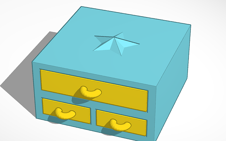 3D design Miniature Drawer | Tinkercad