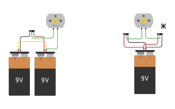 Circuit design cambio de polaridad de un motor dc 9v - Tinkercad