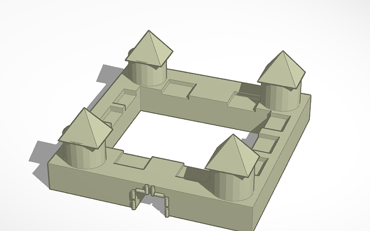 3D design The castle - Tinkercad