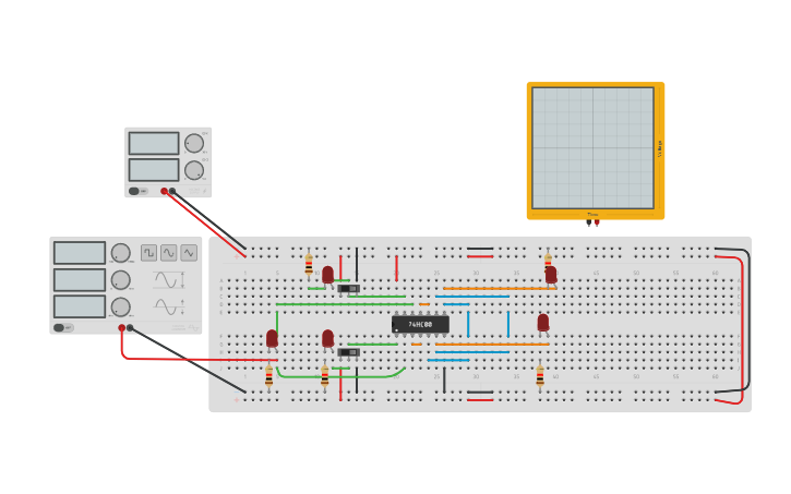 Circuit design SR - Tinkercad