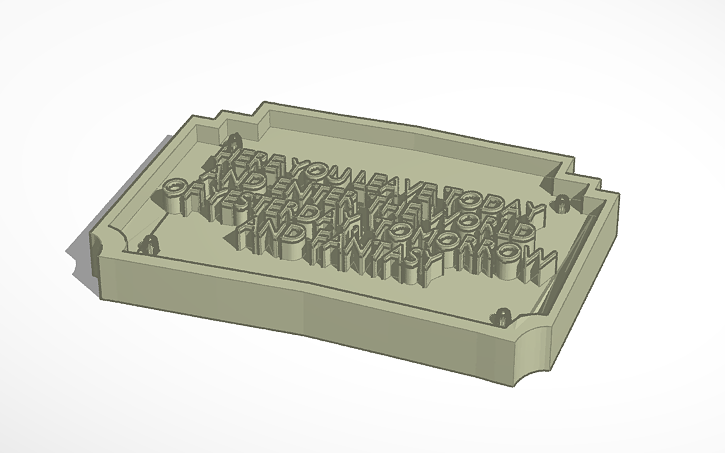 3D design Disneyland sign - Tinkercad