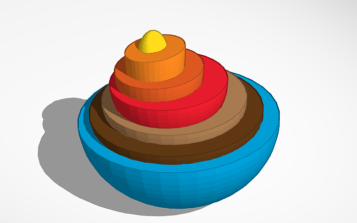 3D design Layers of Earth - Tinkercad