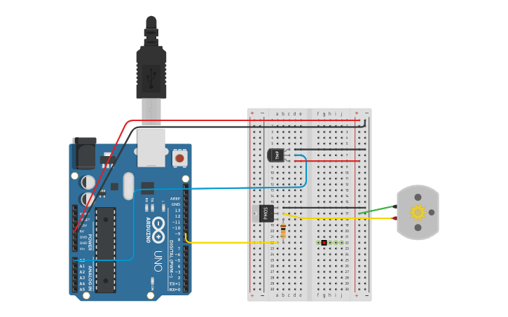Circuit design LUARES, F.M. Q2 Activity 4: Automatic Fan File | Tinkercad