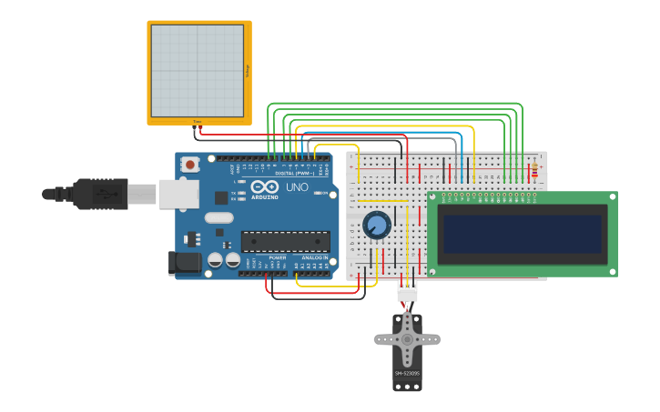 Circuit design Arduino Servomotor | Tinkercad Circuit design Arduino Servomotor | Tinkercad