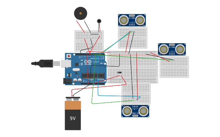 Circuit design smart stick | Tinkercad