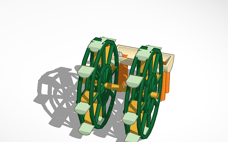 3D design rueda noria - Tinkercad