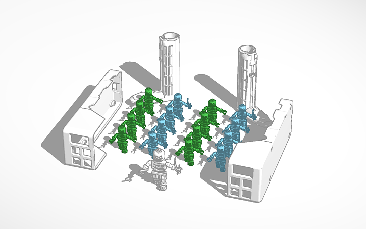 3D design Skeleton Army | Tinkercad