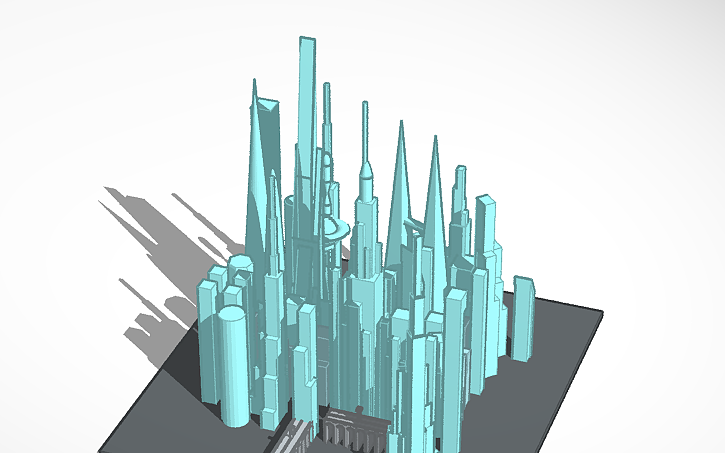 3D design SimCity buildlt (Omega Buildings) - Tinkercad