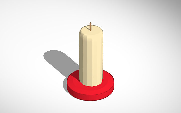 3D design Candle - Tinkercad
