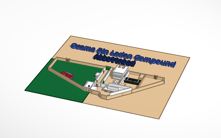 3D design Osama Bin Laden Compound - Tinkercad