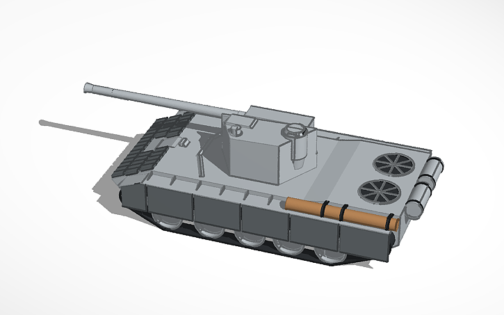 3D design tank - Tinkercad