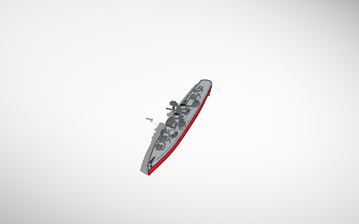 3D design USS Laffey DD-724 - Tinkercad