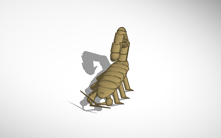 3D design scorpion - Tinkercad