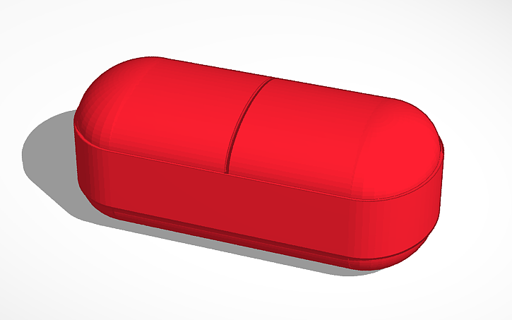3D design pill - Tinkercad