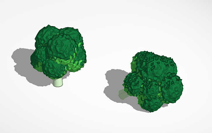 3D design Broccoli - Tinkercad