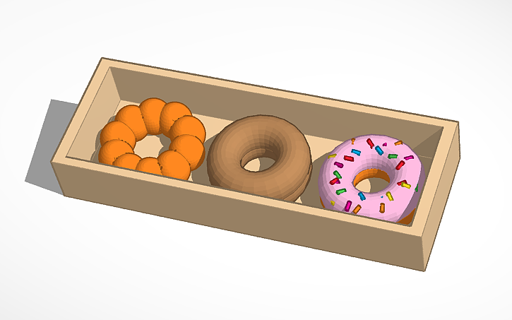 3D design donuts - Tinkercad