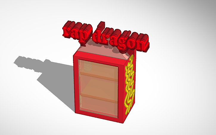 3D design Copy of My Trophy Display Case - Tinkercad