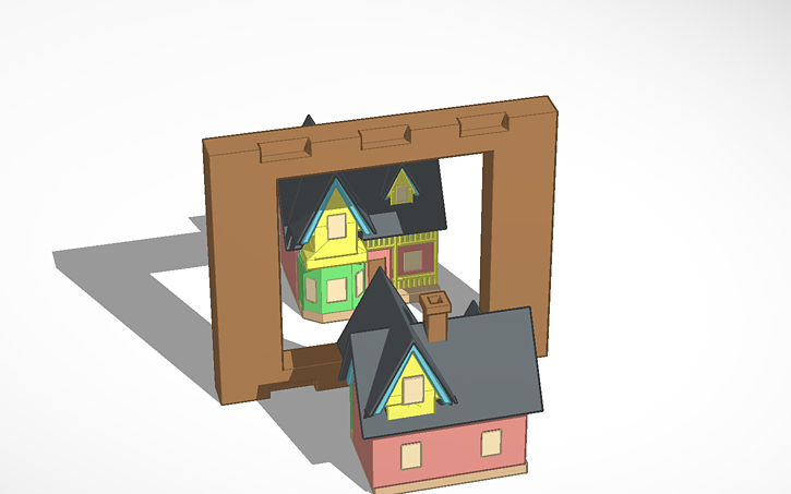 3D design The Up House Mirror - Tinkercad