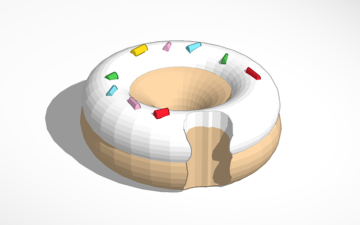 3D design donut | Tinkercad