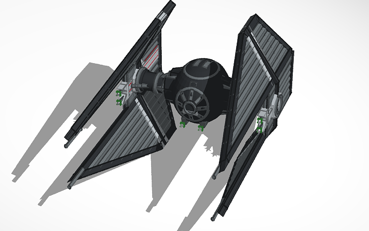 3D design Tie Fighter - Tinkercad