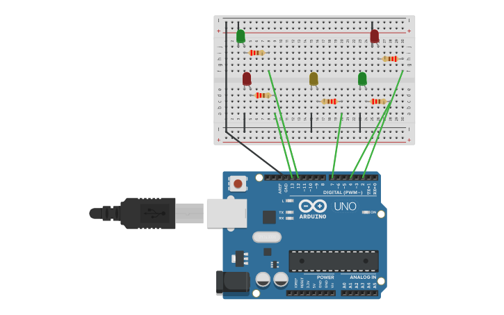 Circuit design ATIVIDADE SISTEMAS EMBARCADOS 1 | Tinkercad