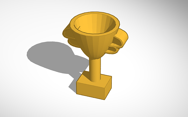 3D design Golden cup - Tinkercad