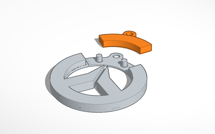 3D design porte clef Overwatch | Tinkercad